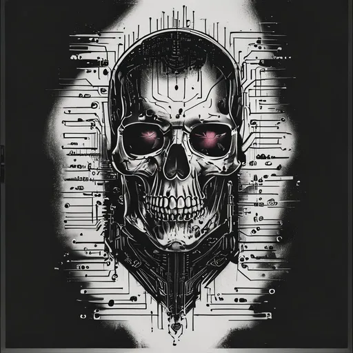 Terminator Endoskeleton Tattoo | Cyber Sigilism Style